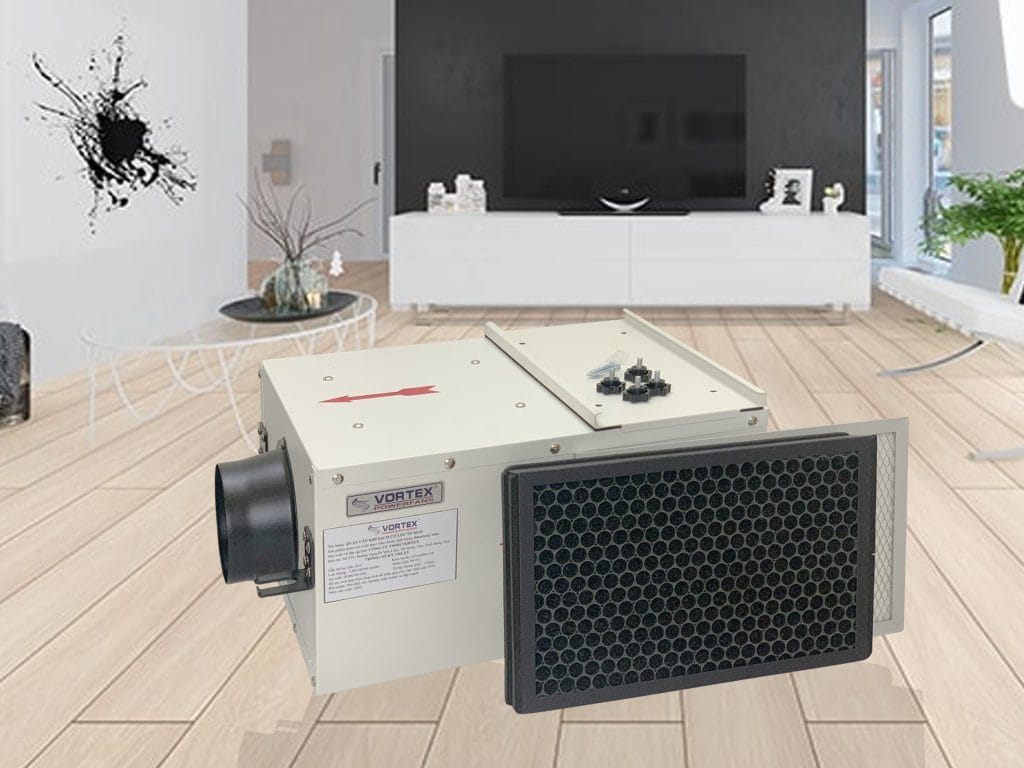 Quạt thông gió cấp khí tươi nối ống có lọc FF-H120 - Vortex